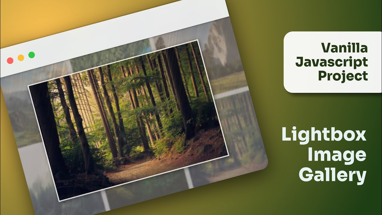Lightbox Image Gallery Vanilla Javascript Project Youtube