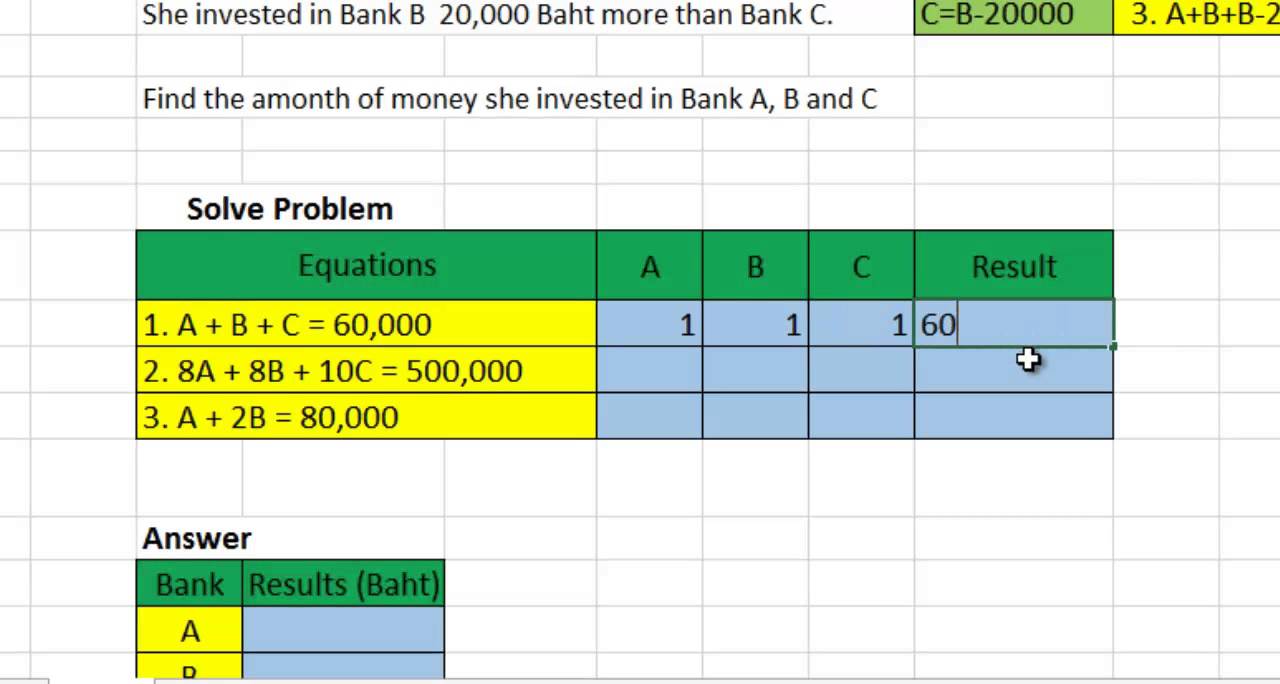 It Excel Problem 3 Youtube
