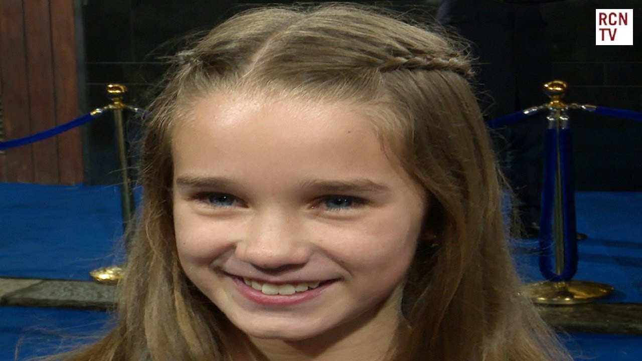 Alisha Weir Interview Matilda The Musical Premiere Youtube
