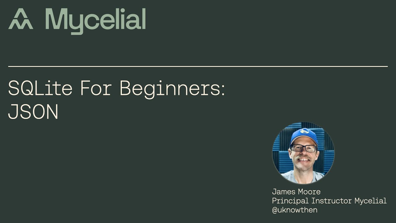 Sqlite For Beginners Json Youtube