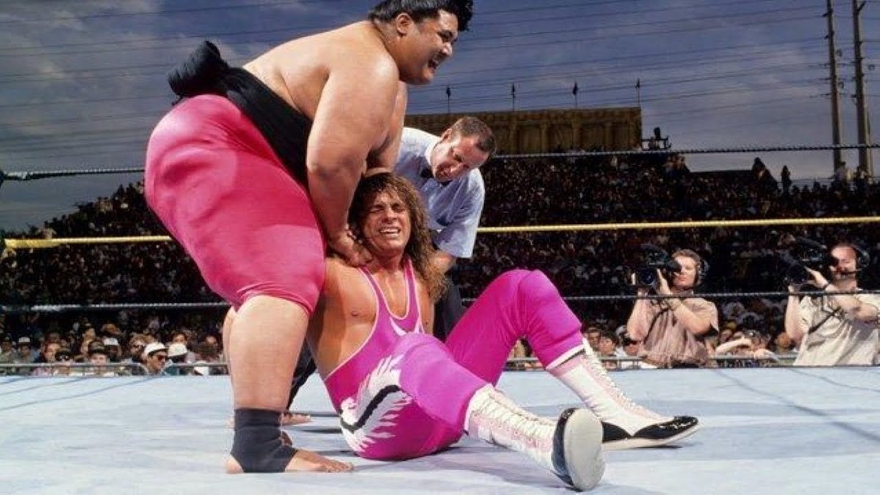 Bret Hart Vs Yokozuna Wwe Championship Match Wrestlemania Ix Youtube