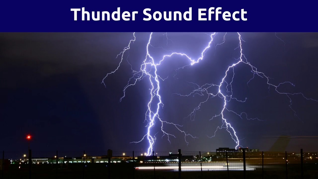 рџњ Thunder Clap Lightning Sound Effect Audio Clip Background For