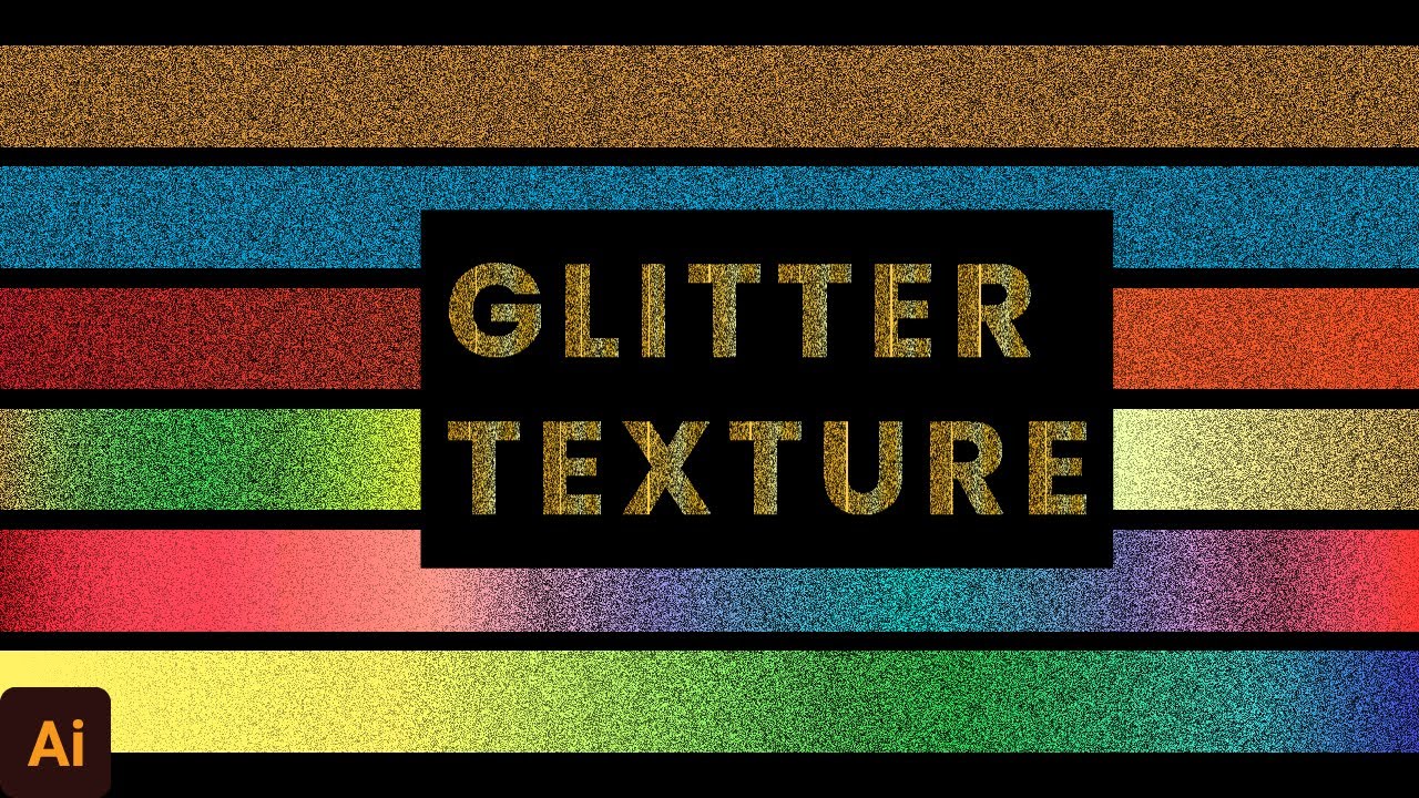 How To Make Glitter Texture Effect In Adobe Illustrator Glitter
