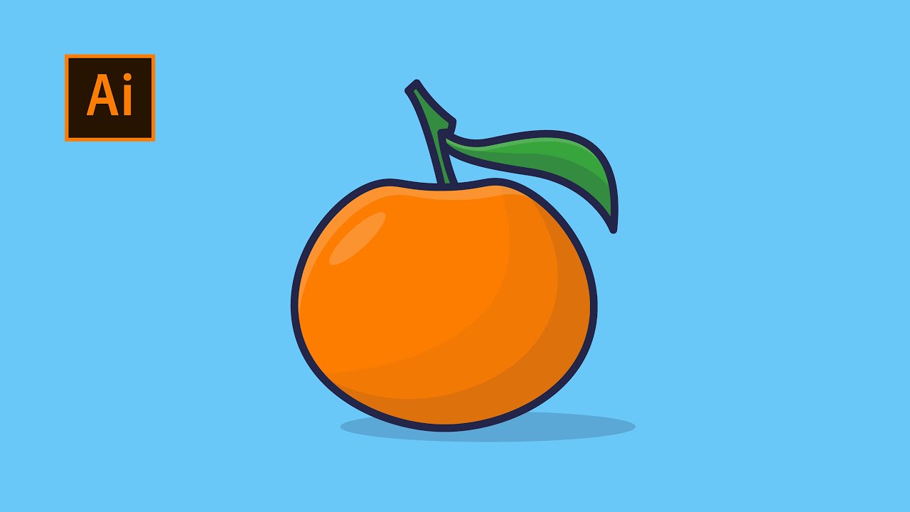 Adobe Illustrator Tutorial Orange Fruit Vector Hd Youtube