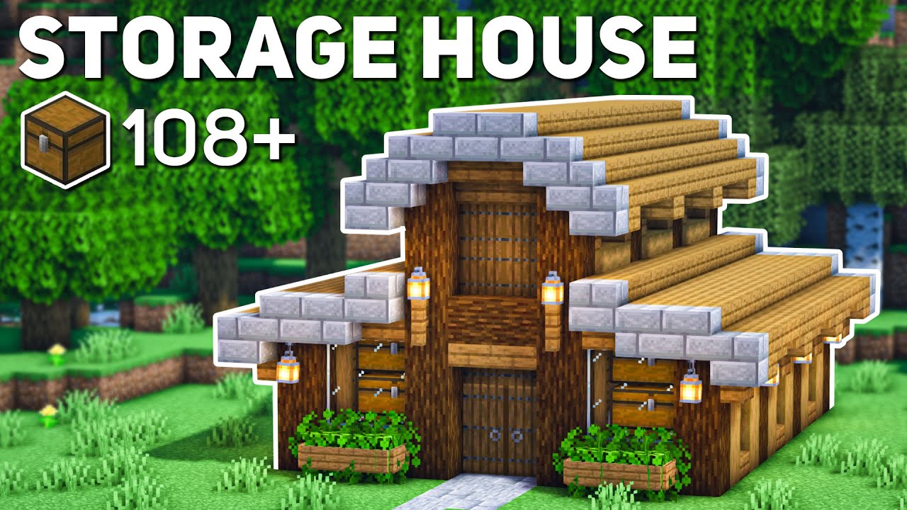 Minecraft Storage House Tutorial How To Build Youtube