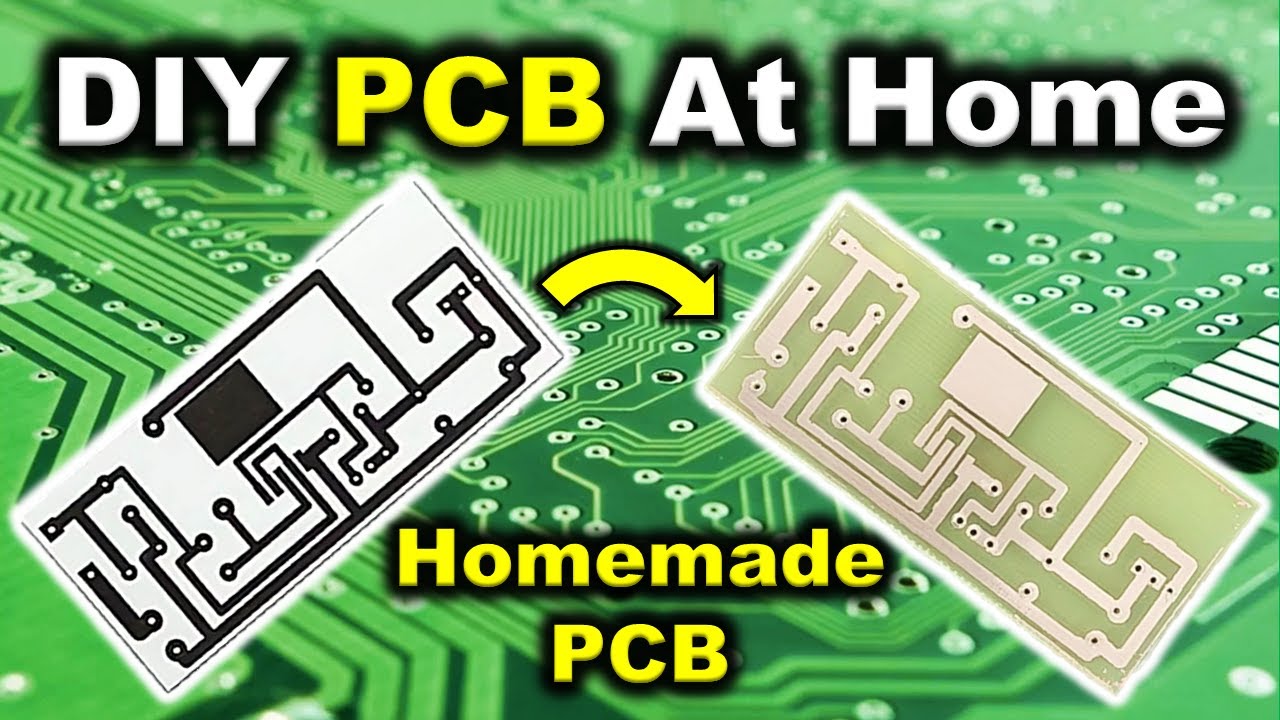How To Make Pcb At Home Homemade Pcb Youtube