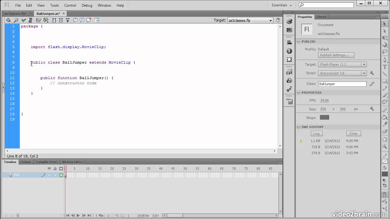 Actionscript Classes Youtube