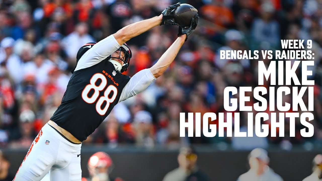 Mike Mania Mike Gesicki Highlights Vs Raiders Week 9 Youtube