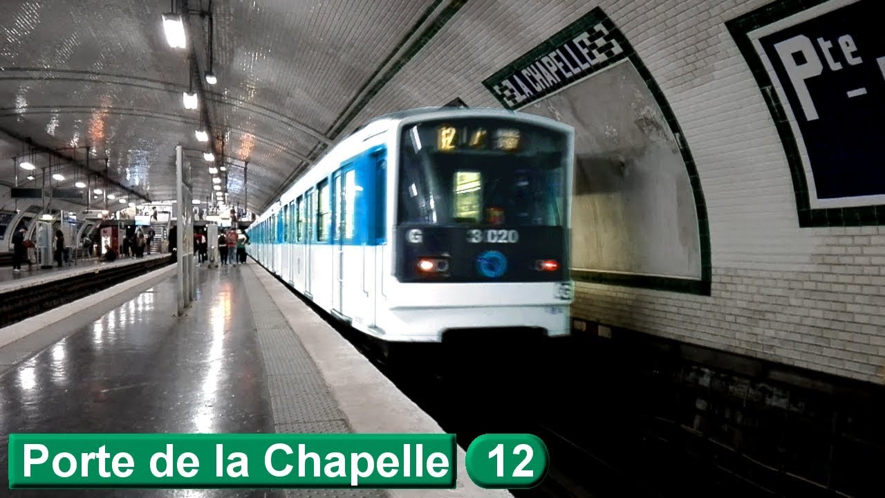 Porte De La Chapelle Ligne 12 Métro De Paris Ratp Mf67 Youtube