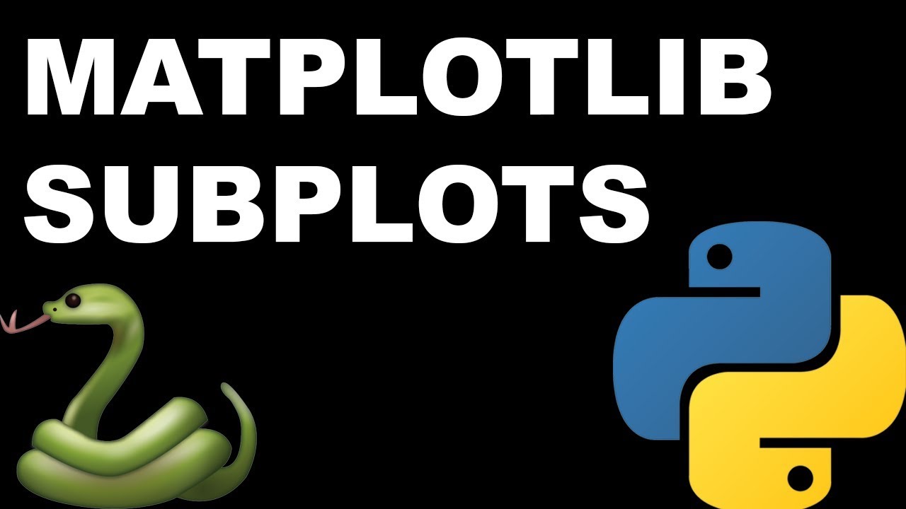 Matplotlib Subplot Tutorial Youtube