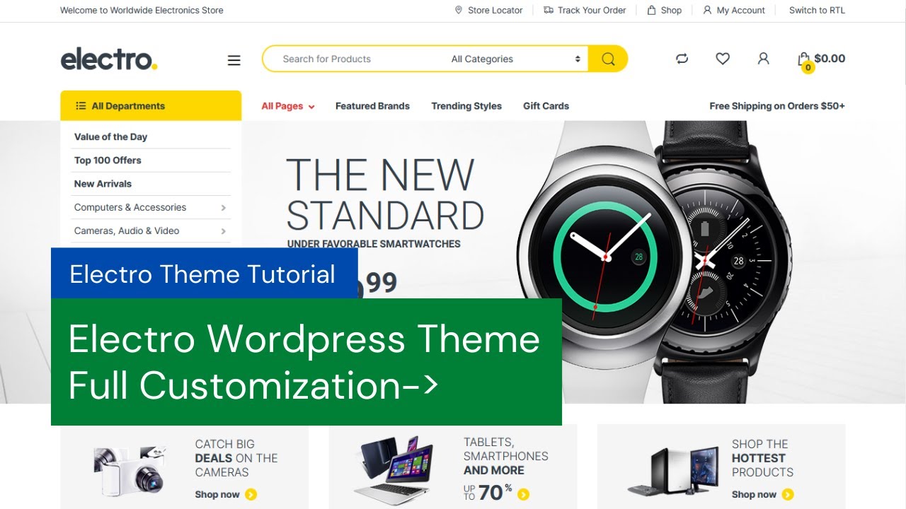 Electro Wordpress Theme Full Customization How To Create Ecommerce