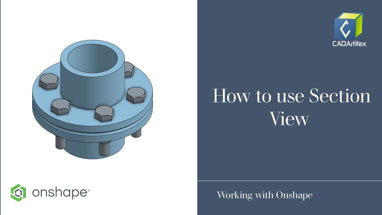 Master Section Views In Onshape Step By Step Tutorial Youtube