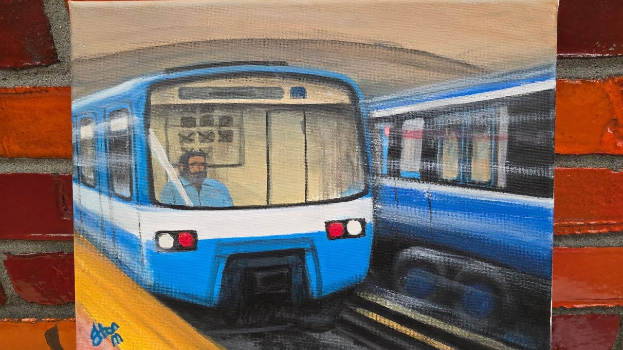 рџ јпёџ Mr 63 Montreal Metro Painting By Elton Mcfall Retroolschool рџћё