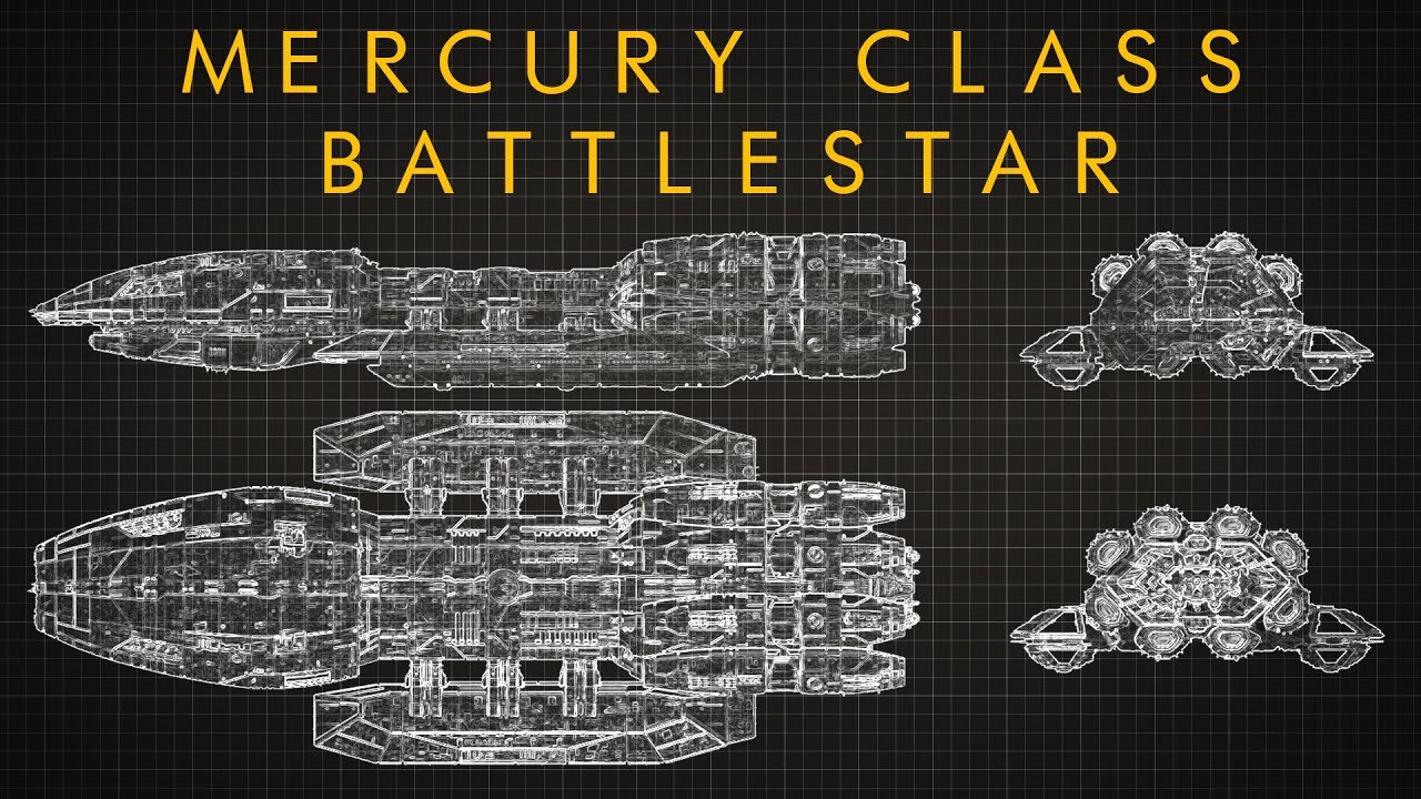 Battlestar Galactica Mercury Class Battlestar Ship Breakdown Youtube