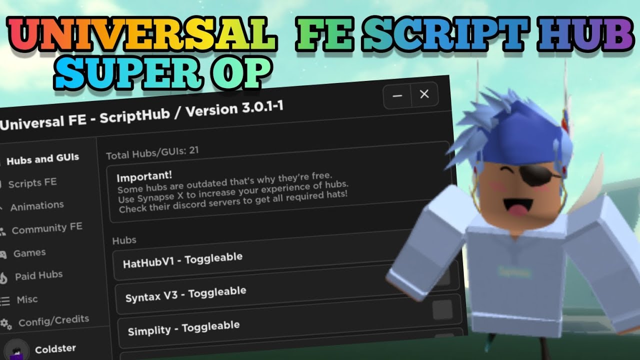 рџ Universal Fe Script Hub For Roblox Mobile And Pc Youtube