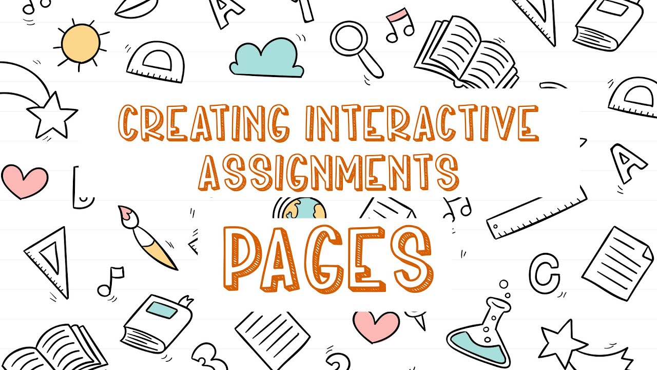 Creating Interactive Assignments In Pages Youtube