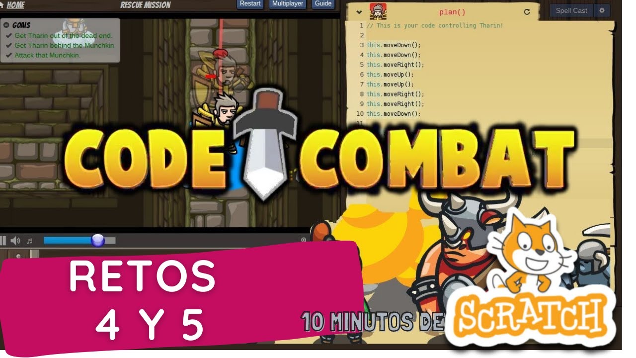 Codecombat Aprende A Programar En Python Retos 4 Y 5 Youtube