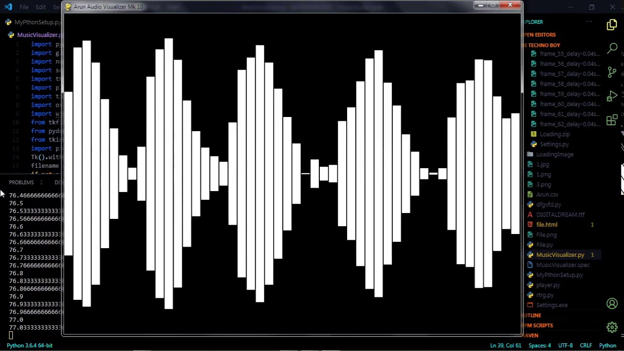 Audio Visualizer Using Python Music Visualizer Its Arun Stark