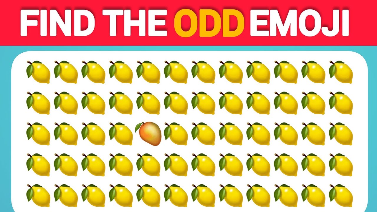 Can You Find The Odd One Out рџ ђ Easy Medium Hard Levels Emoji Quiz