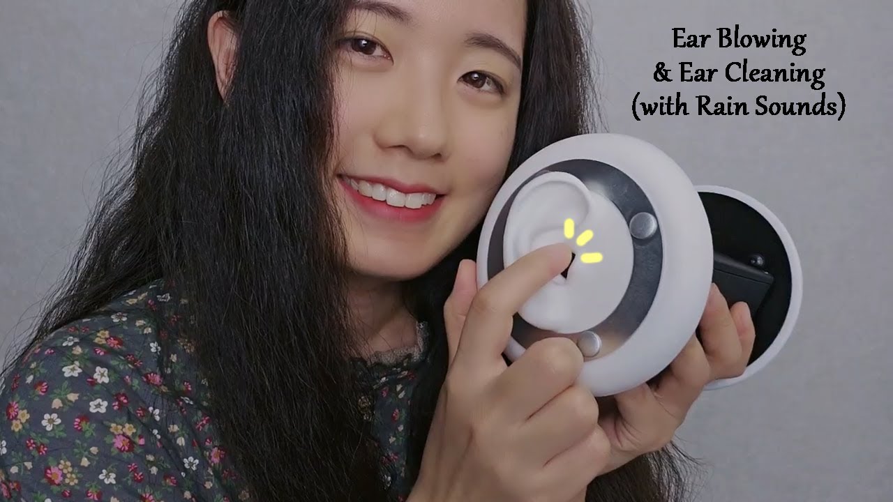Asmr Ear Cleaning On A Rainy Day Shh Ear Blowing Ear Cleaning With