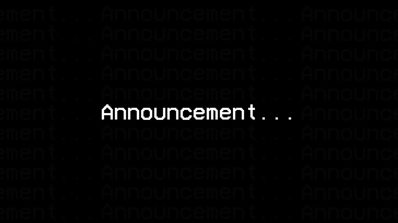 Announcement Youtube