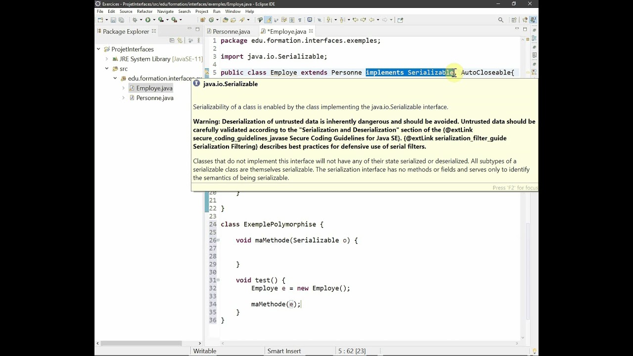 Interfaces Java Youtube