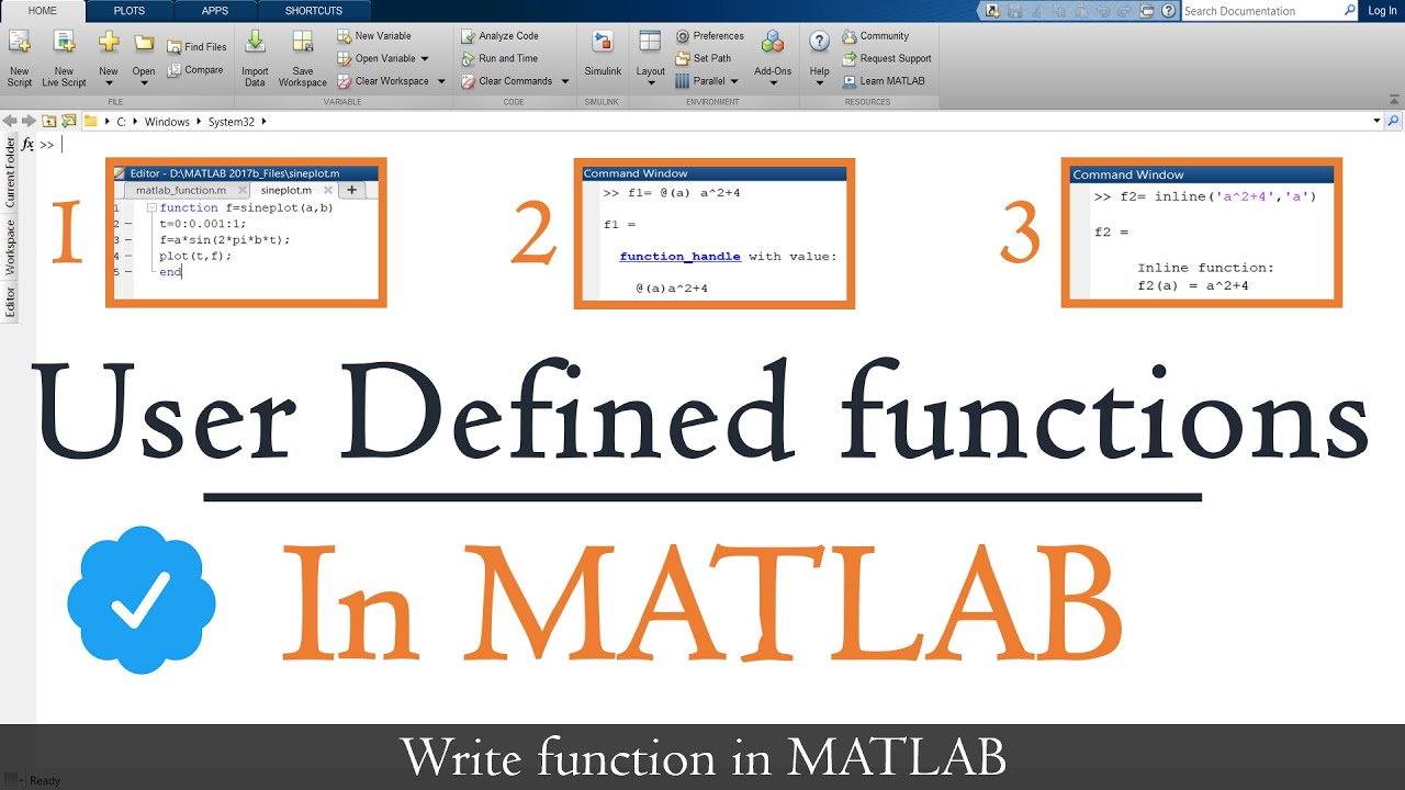 How To Create User Defined Functions In Matlab How To Write Function