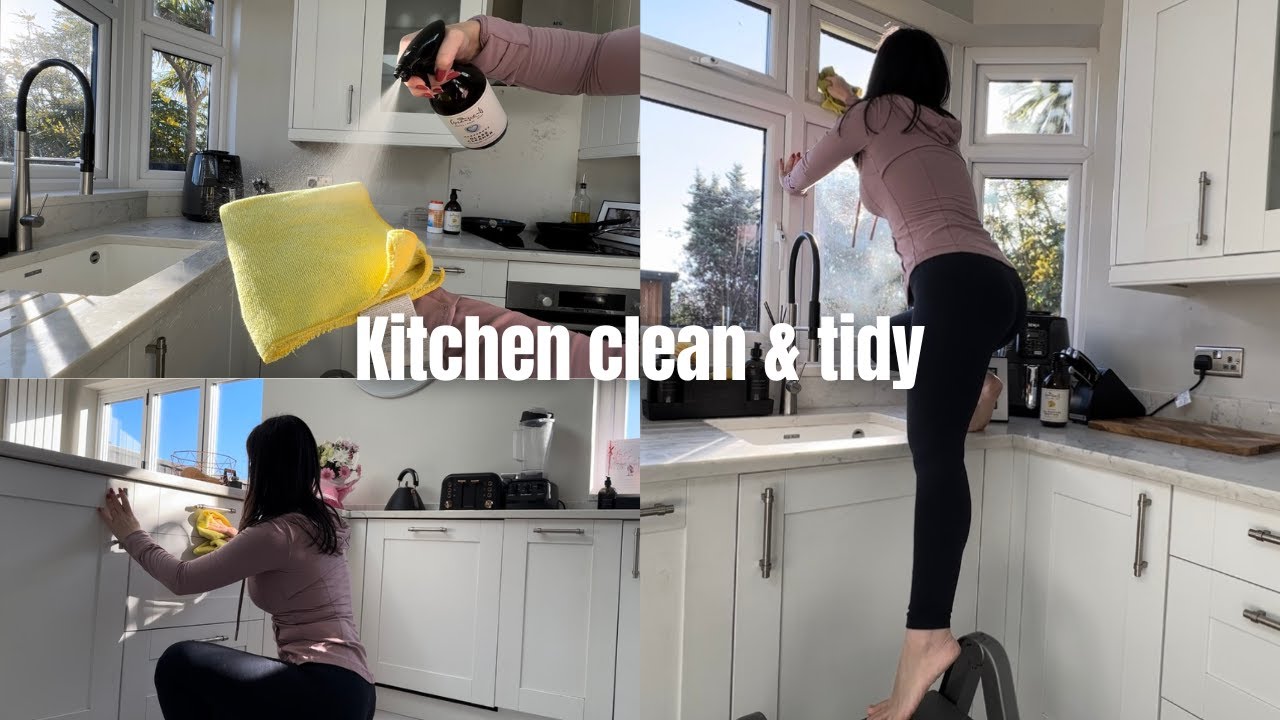 Relaxing Kitchen Clean Tidy Clean With Me Cleaning Motivation