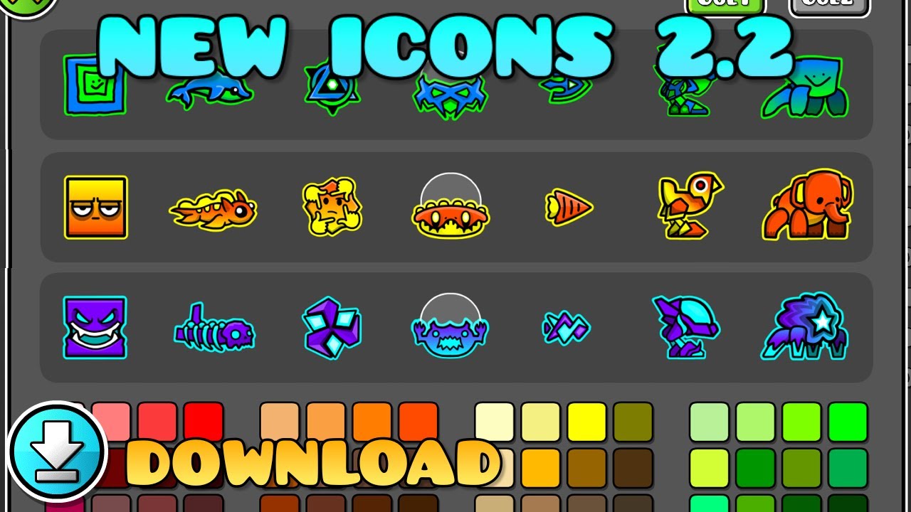 Geometry Dash 2 2 Icons Texture Pack At Lisa Bassett Blog