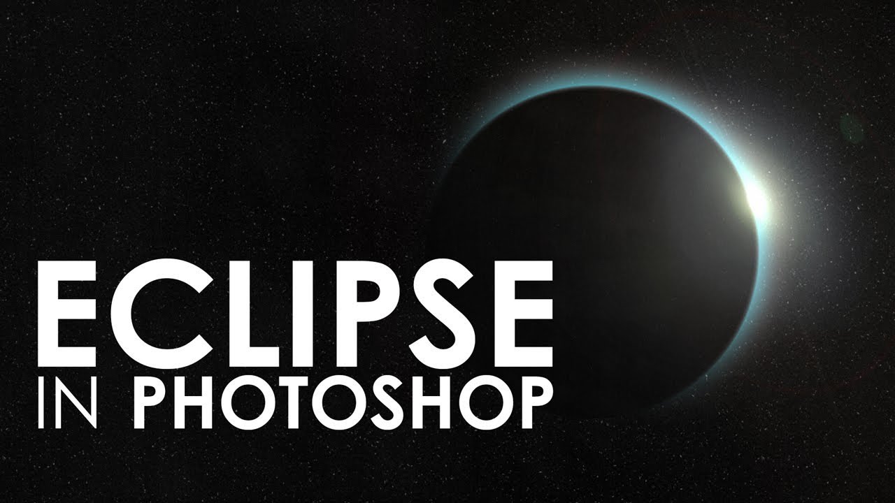 How To Make A Solar Eclipse In Photoshop Youtube