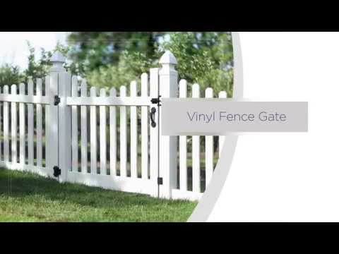 Ready To Assemble Vinyl Fence Gate Installation Overview Youtube