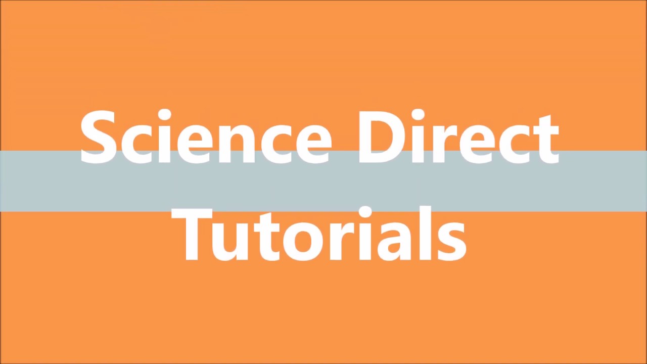 Searching Sciencedirect