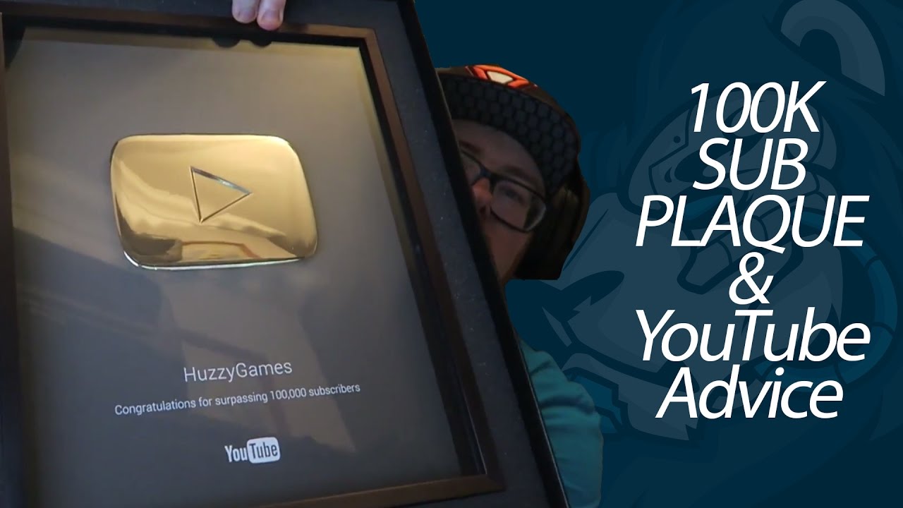 100k Subscriber Plaque Starting Youtube Advice Youtube