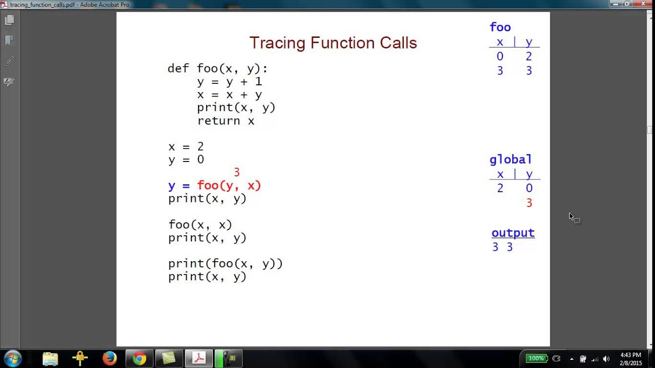 Tracing Function Calls Youtube