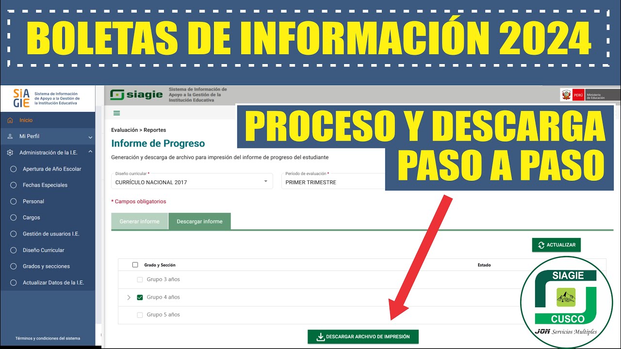 Siagie Tutorial Proceso Y Cierre De Periodos Generar Boletas De ... Siagie Tutorial Proceso Y Cierre De Periodos Generar Boletas De ...