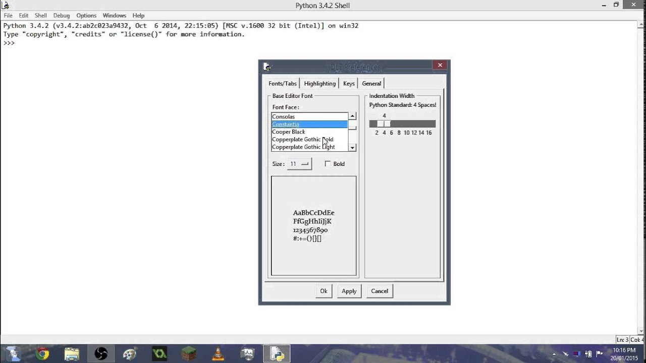 How To Configure Customize Idle Python Gui Youtube