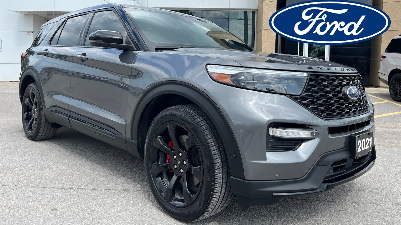 2021 Ford Explorer St 4wd 401a W St Street Pack In Carbonized Gray
