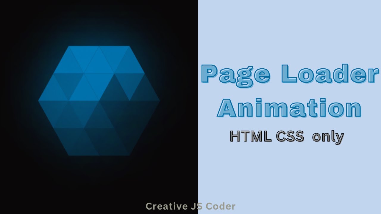 Page Loader Animation Using Html And Css Only With Free Source Code