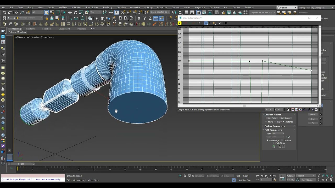 3ds Max Compound Objects Loft Part 3 Youtube