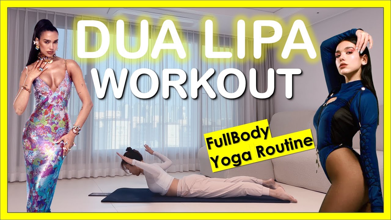 Dua Lipa Home Training Yoga Routine 10min Fullbody Workout Youtube