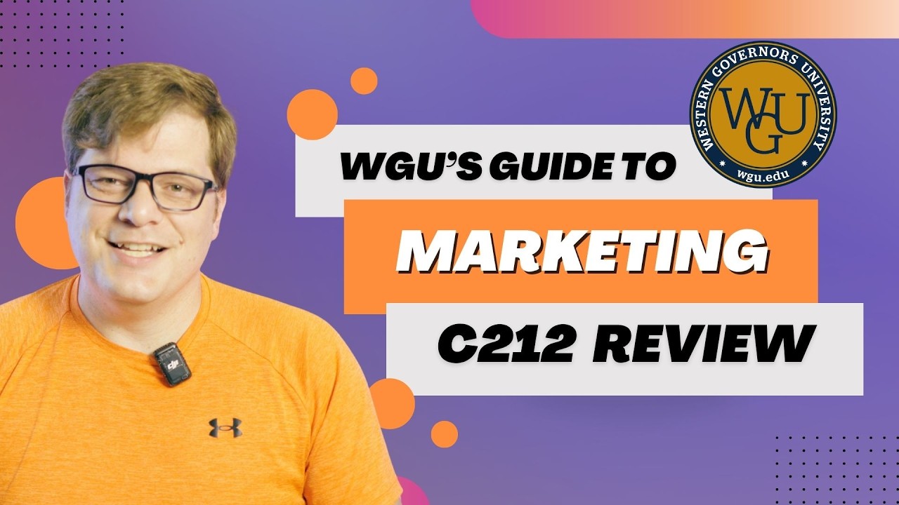 What I Really Think About Wgu S C212 Marketing Class Youtube