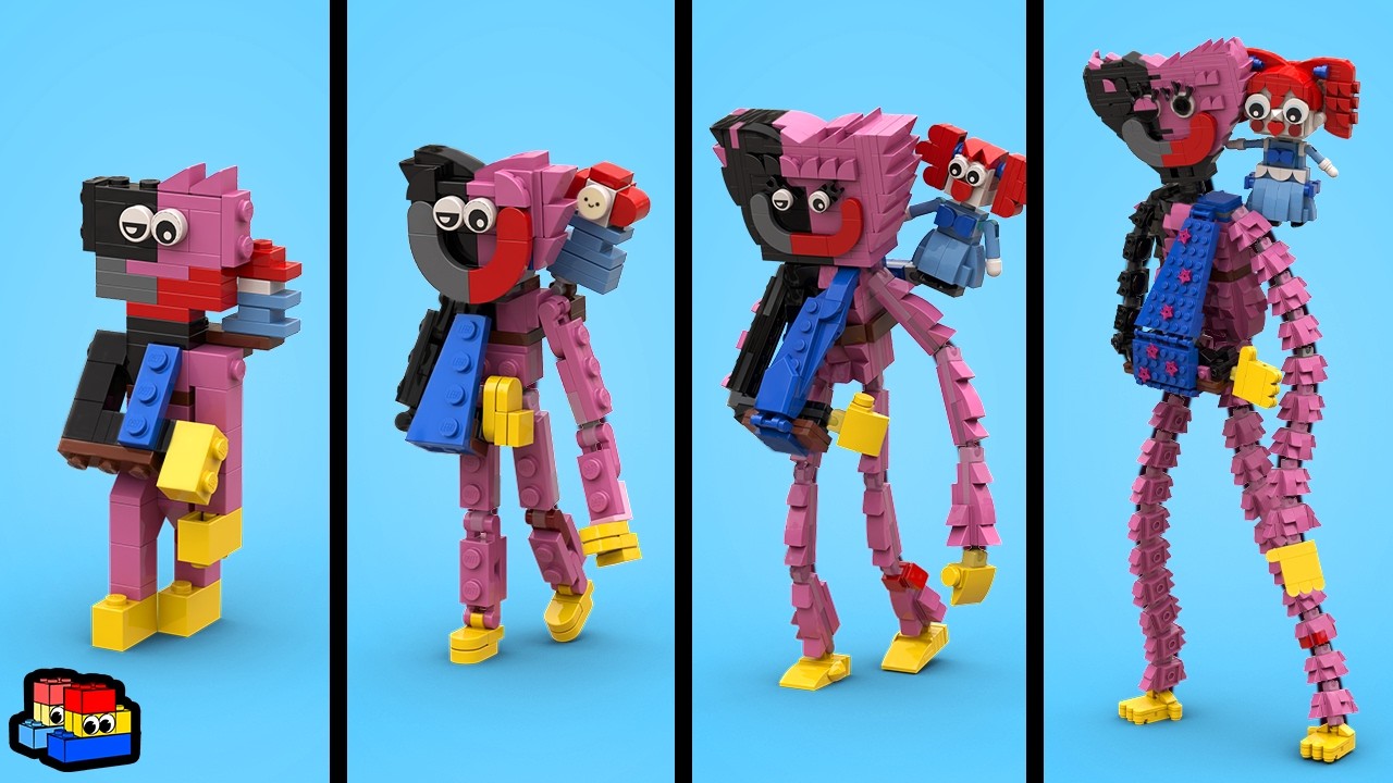 Lego Poppy Playtime 4 Building Injured Kissy Missy And Poppy Noob