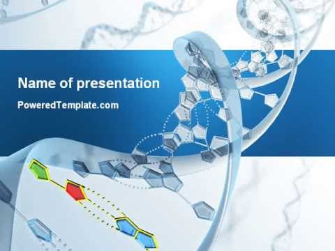 Genes Powerpoint Template By Poweredtemplate Youtube