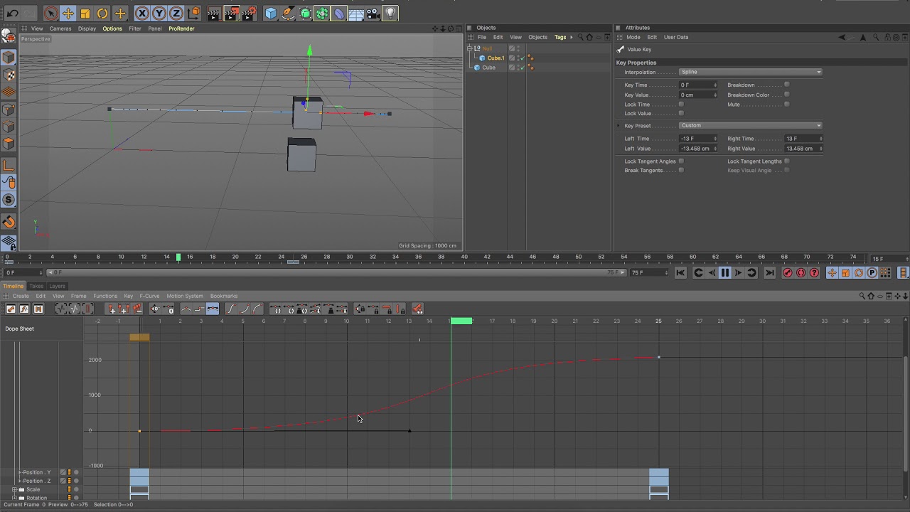 Cinema4d Basic Keyframing 01 Setting Keyframes Youtube