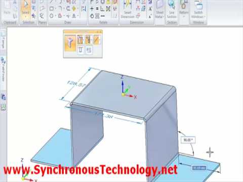 Solid Edge St2 Sheet Metal Youtube
