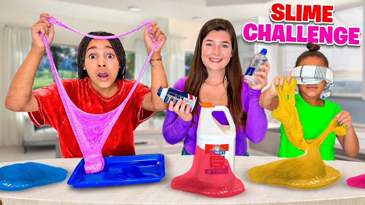 Blindfold Slime Challenge Youtube