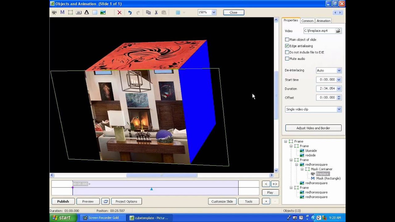 Create Rotating 3d Cube Youtube