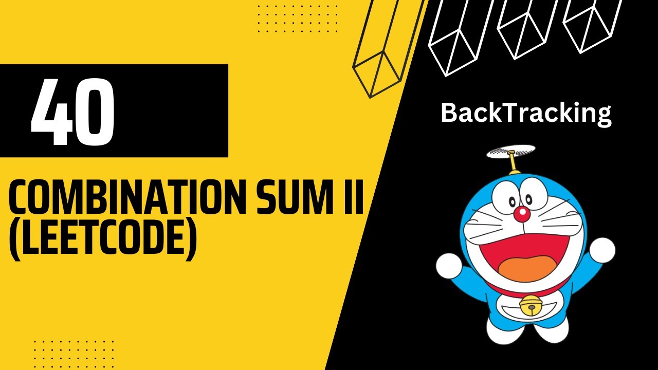 Combination Sum 2 Leetcode 40 Backtracking Youtube