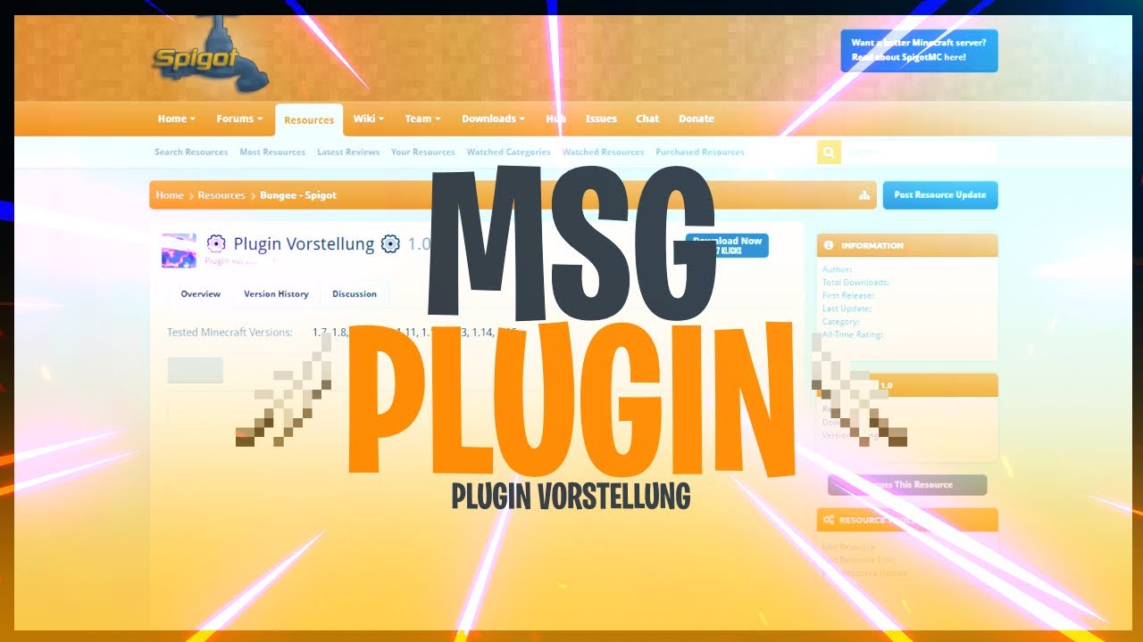 Msg Plugin Minecraft Plugin Vorstellung 1 7 X 1 17 X ôüö å Gamepvp