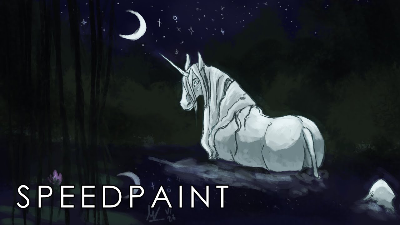Speedpaint The Unicorn Youtube